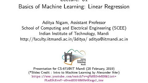 CS-671, Linear Regression - YouTube