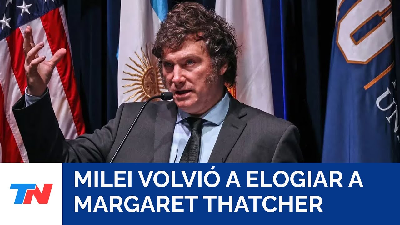Milei volvió a elogiar a Thatcher y reconoció el control británico de ...