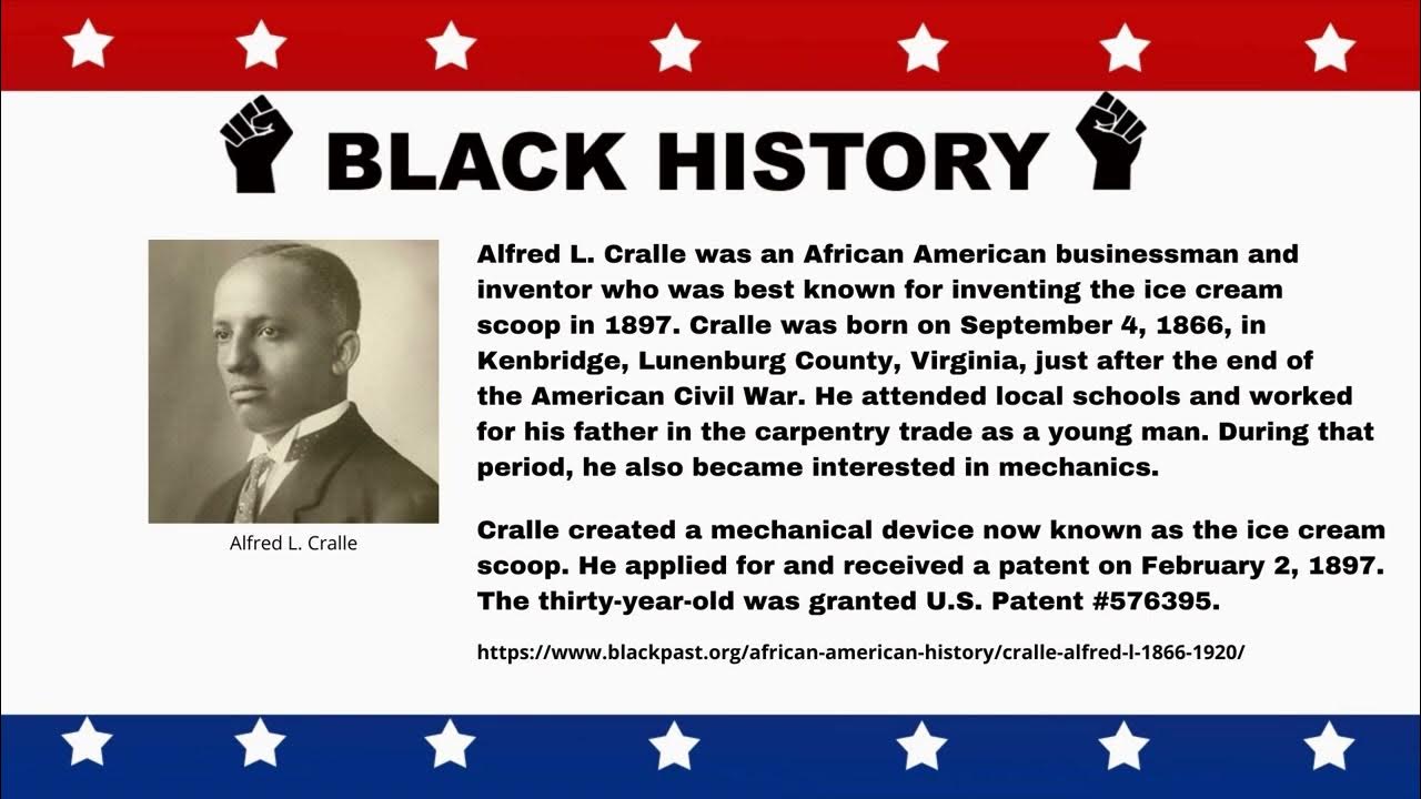 Black History Month Alfred L Cralle - YouTube