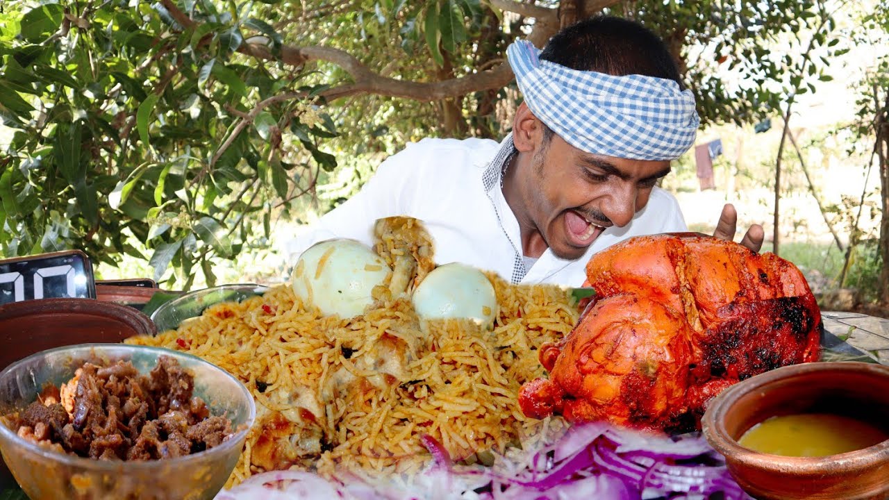 Whole Grilled Chicken,Mutton Boti Fry,Chicken Biryani Eating Challenge ...