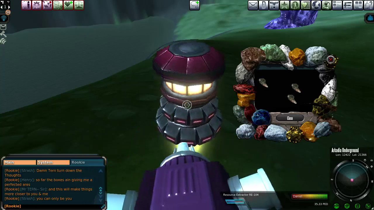 Entropia Universe: 50 PED Arkadia Underground Mining Run [Part 1] - YouTube