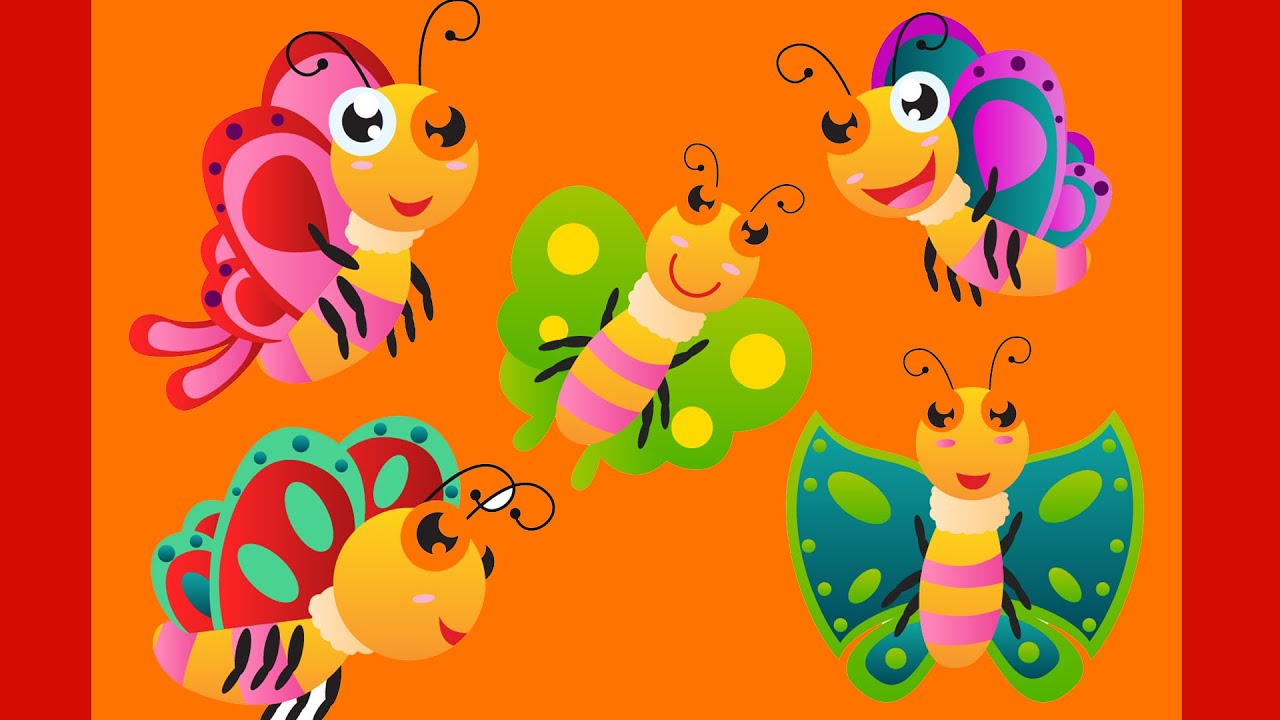 BUTTERFLY Finger Family Nursery Rhymes | Butterfly Finger Family Songs ...