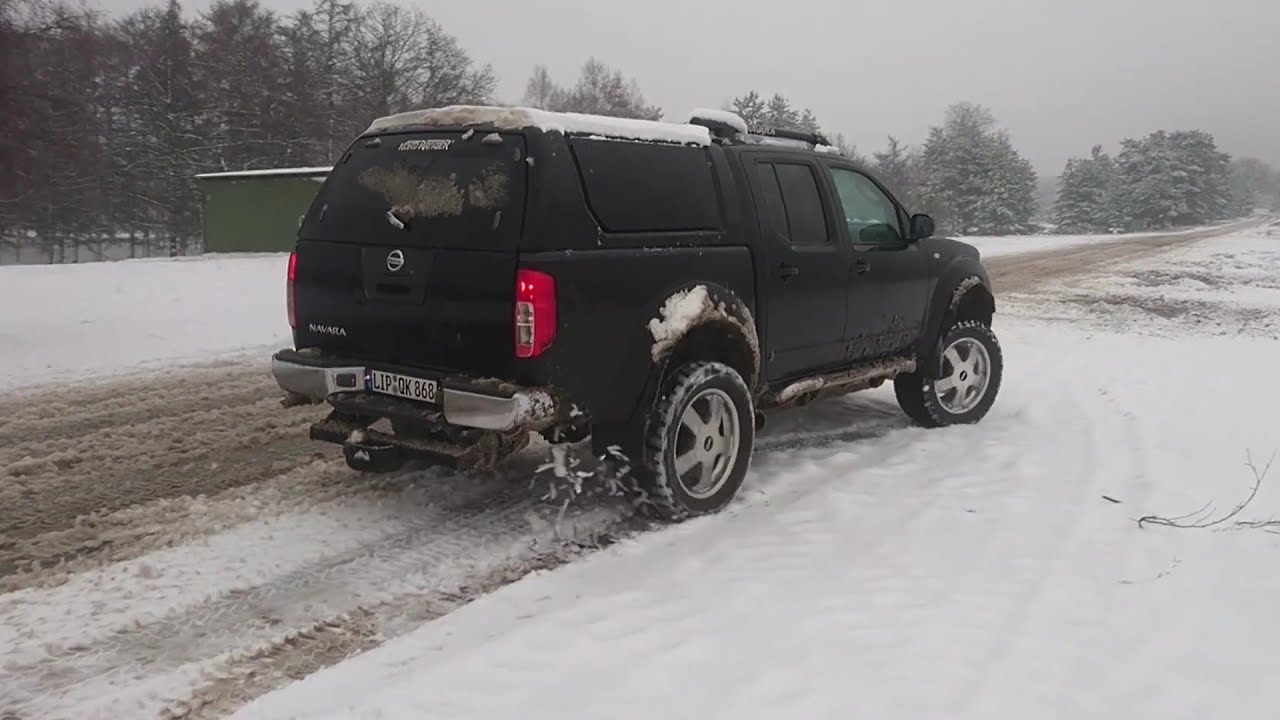 Nissan Navara по первому снегу Snow Drifting # Drift - YouTube