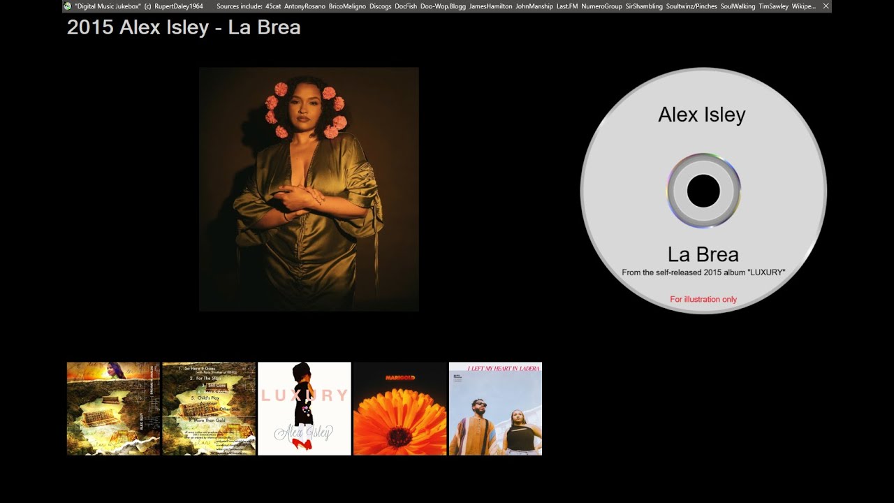 2015 SLOW: Alex Isley - La Brea [from self released album] - YouTube