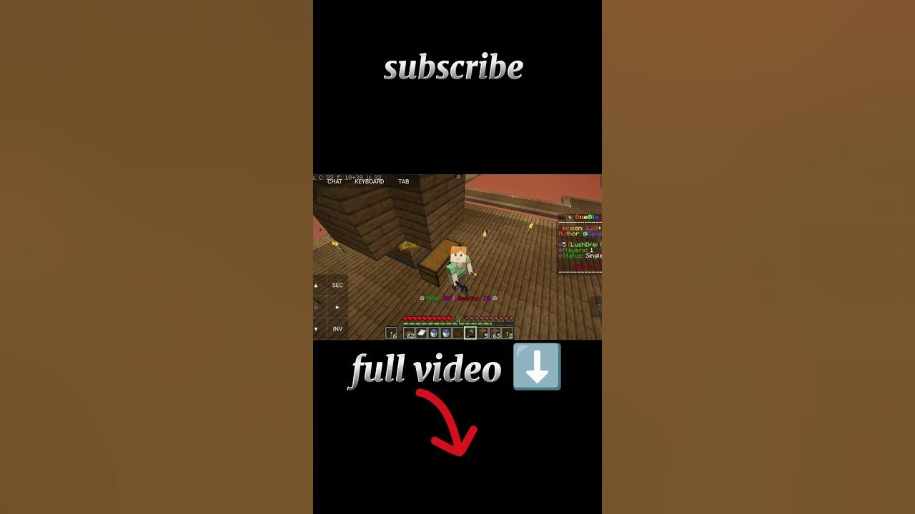 One block minecraft Java edition episode 3 build a mob farm 😱 # ...