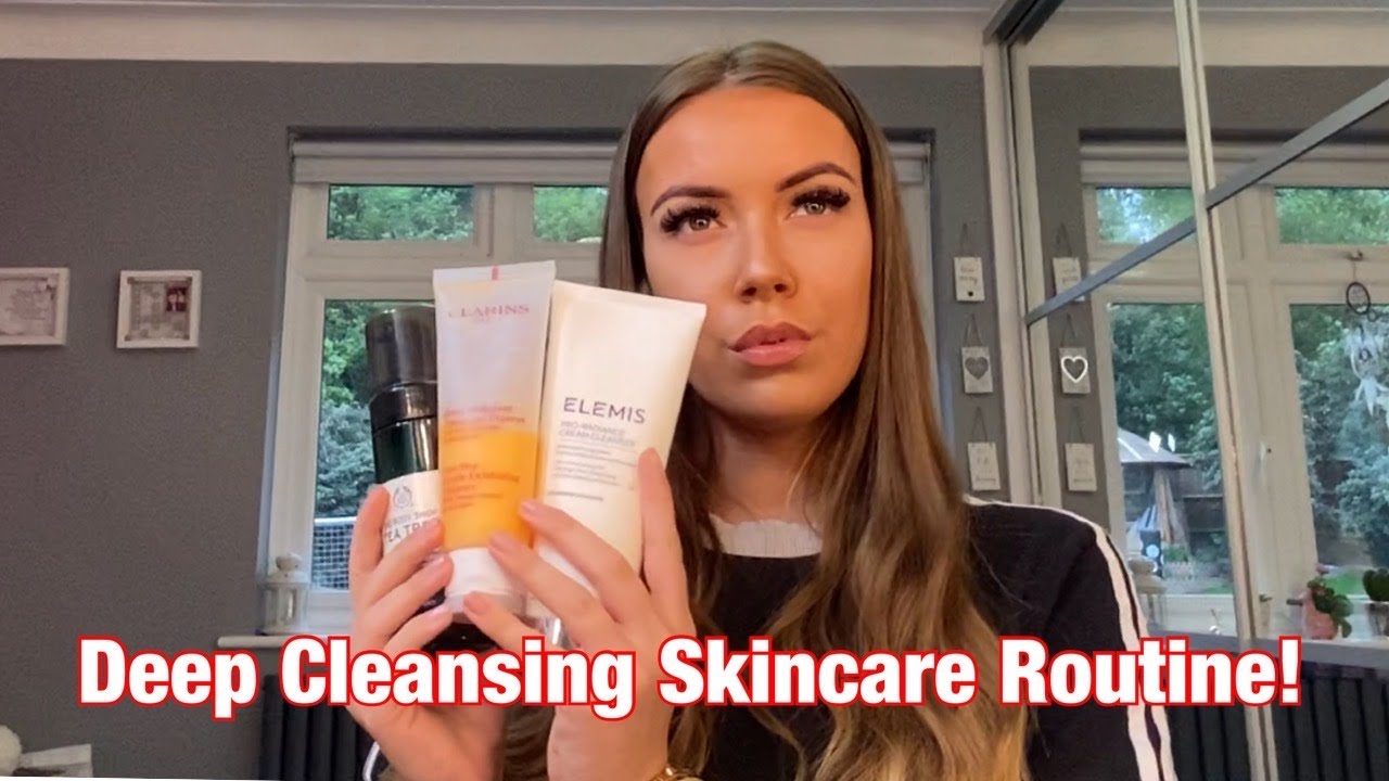 MY DEEP CLEANSING SKINCARE ROUTINE | MAY 2020 - YouTube
