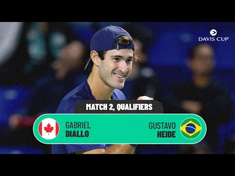 Gabriel Diallo v Gustavo Heide | Canada v Brazil | 2026 Davis Cup Qualifiers 1st Round Highlights