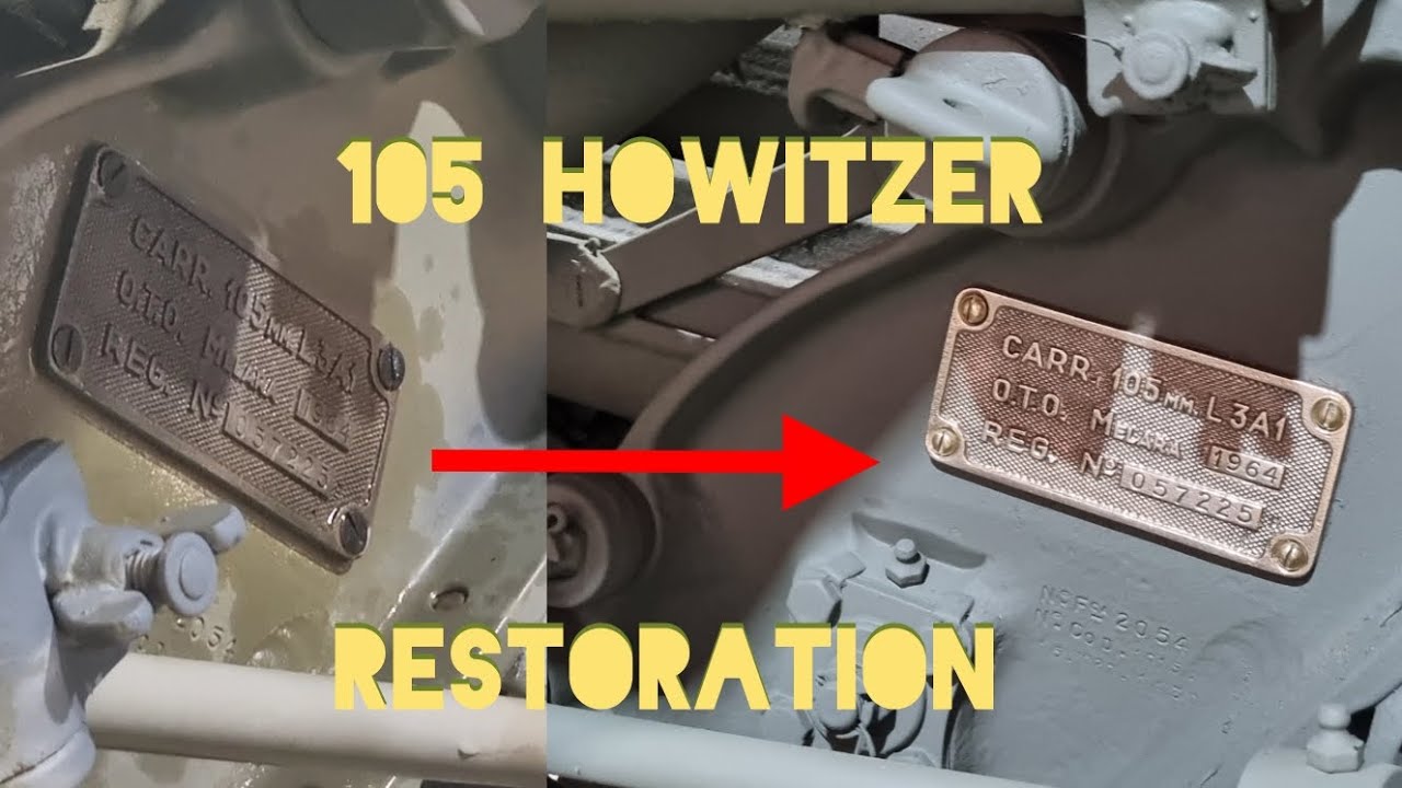 105 Howitzer Data Plate Restoration - YouTube