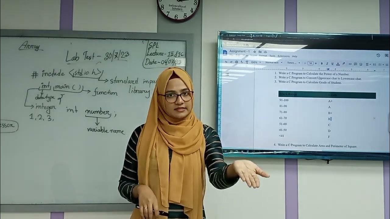 Structured Programming Language|Lecture-15|Section-A|Ayesha Siddiqua|University of Scholars ...