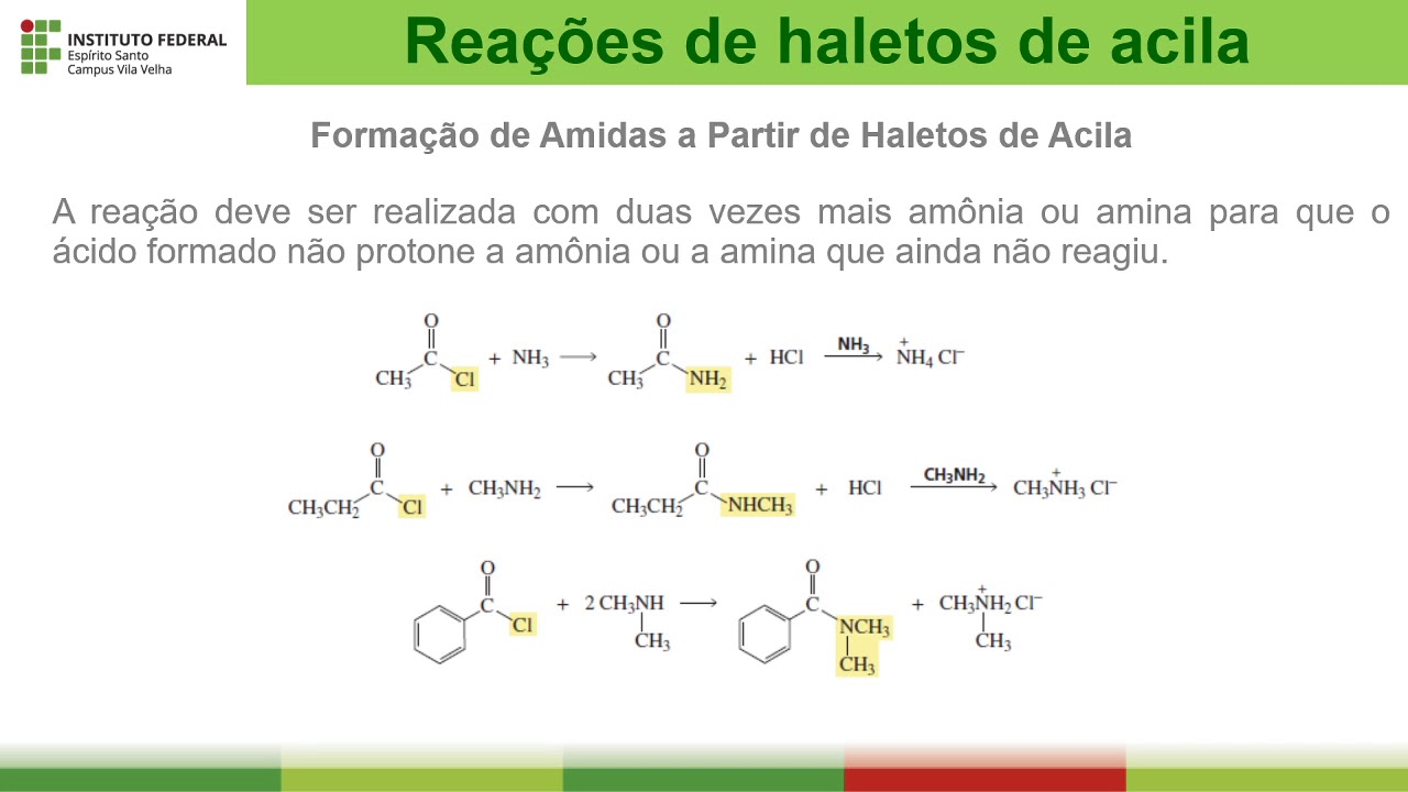 Cap 17 Tópico 5 Reações de haletos de acila e anidridos de ácidos - YouTube