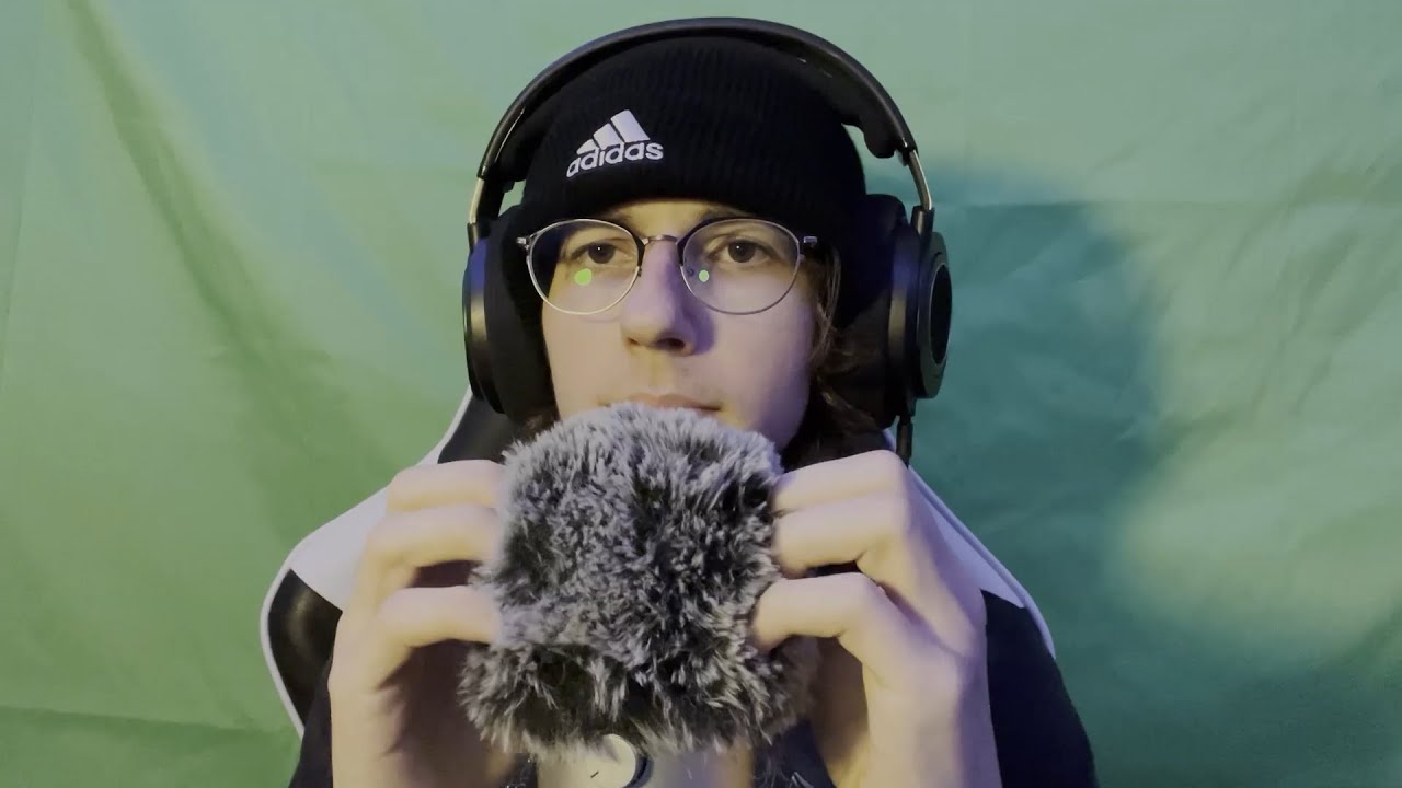 Mic scratching with fuzzy mic cover ASMR - YouTube