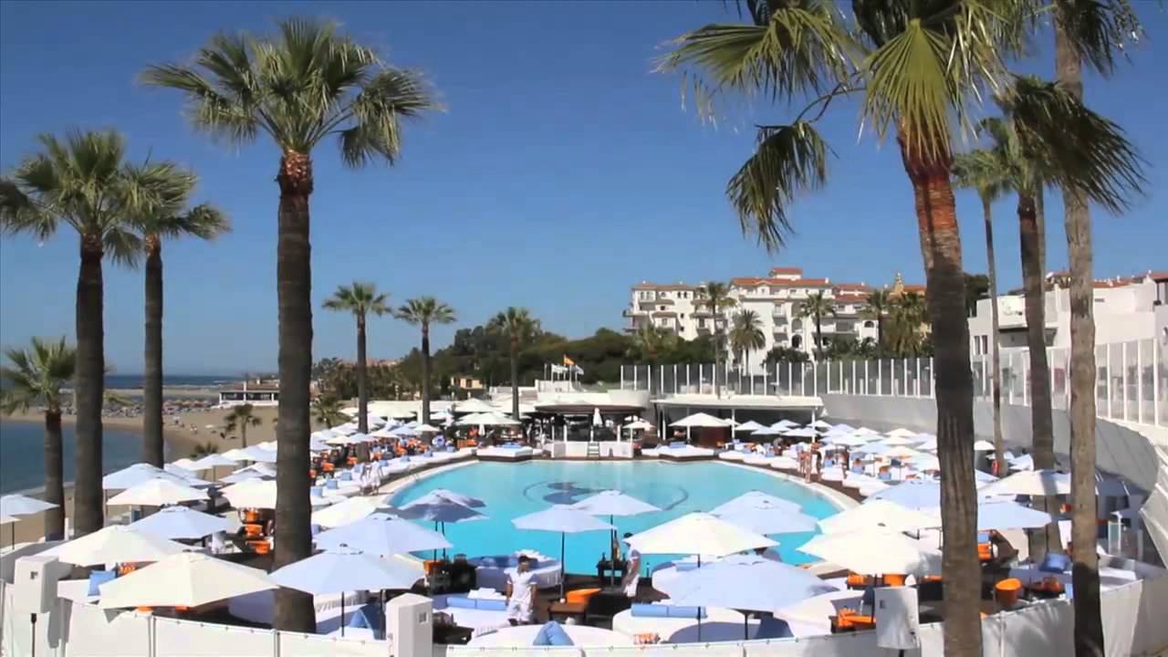 Champagne Spray @ Ocean Club Marbella - YouTube