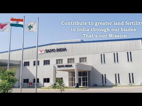 Taiyo India Power tiller blade - YouTube