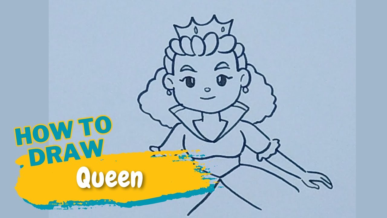 How to Draw Queen - YouTube