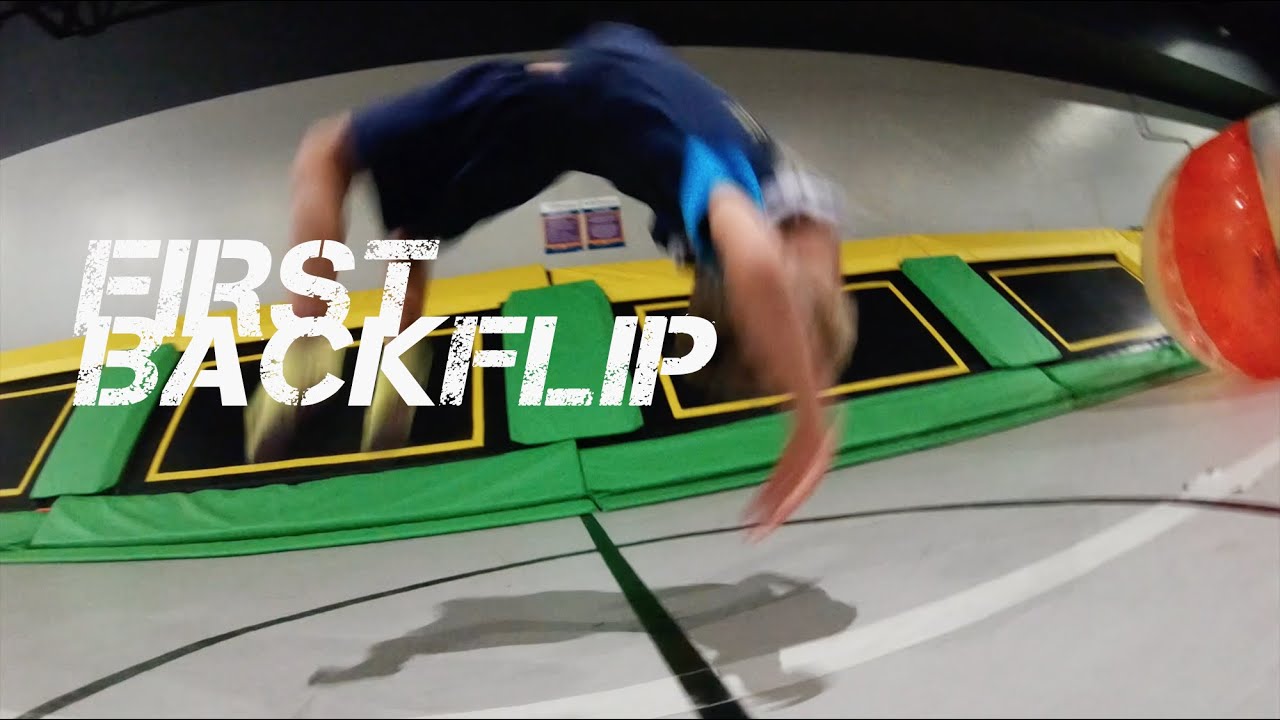 5 yr old learns to do Backflips - YouTube
