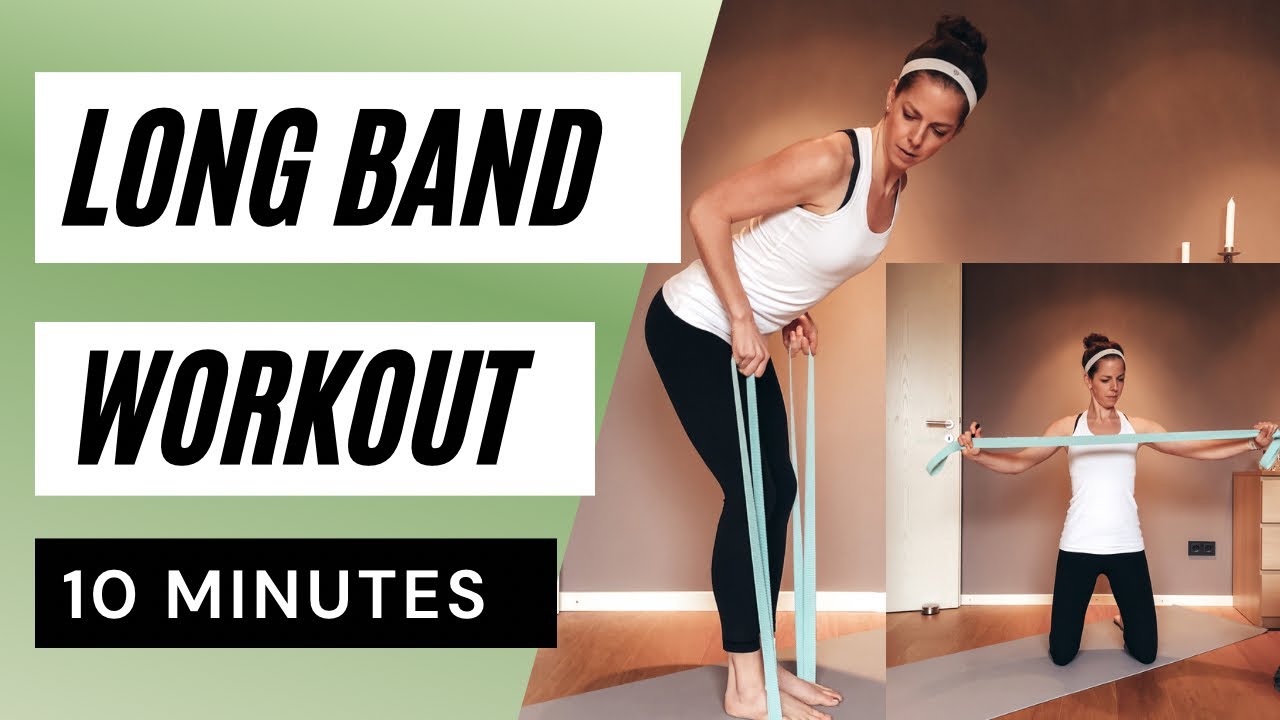 10 Minute long band workout for a quick training | no repeat | follow ...