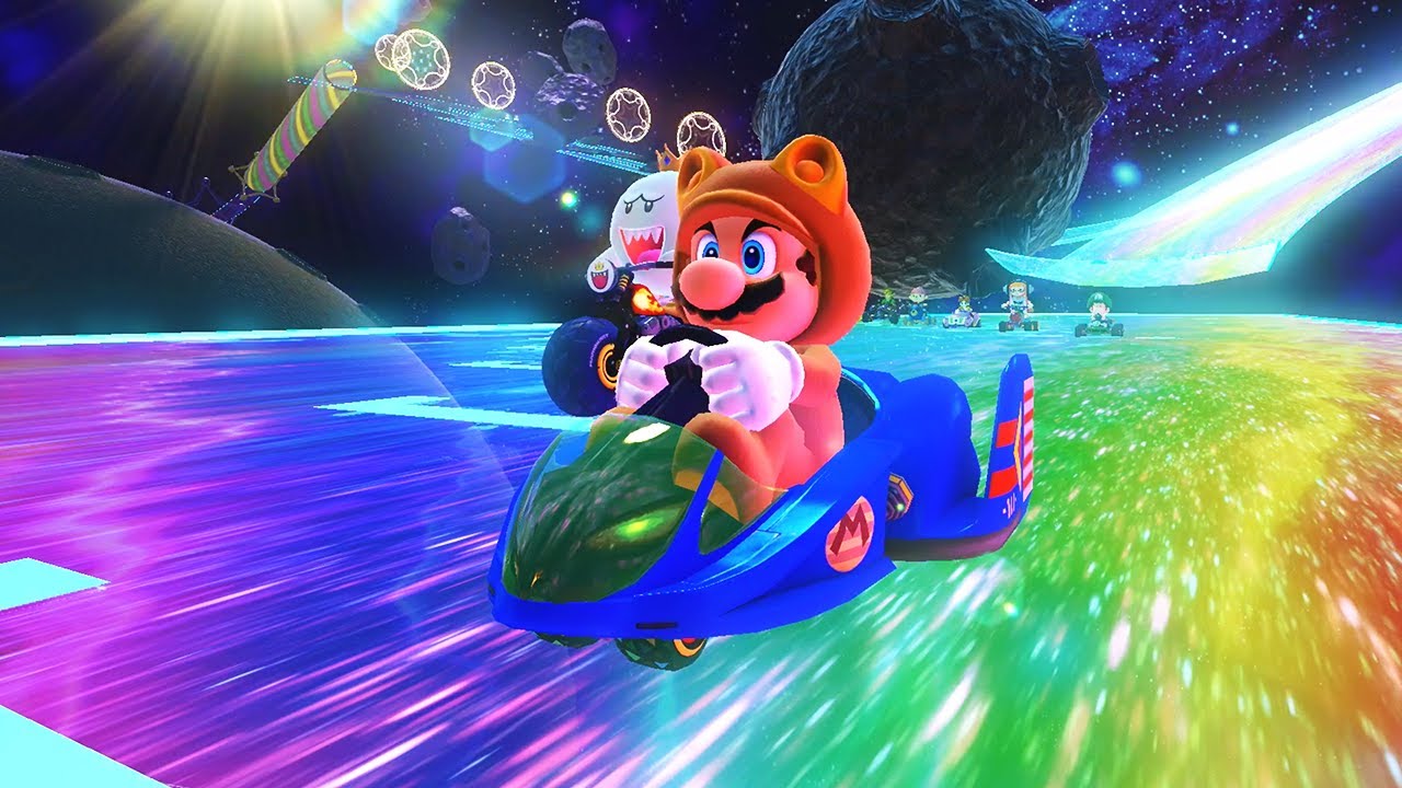 Mario Kart 8 Deluxe NEW DLC Tracks - Moon Cup (200cc) - YouTube