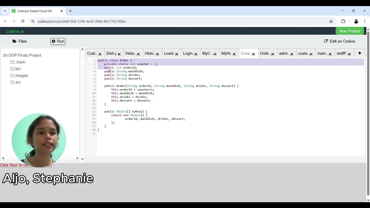 Java: Food Ordering System | CCS108 Final Presentation - YouTube