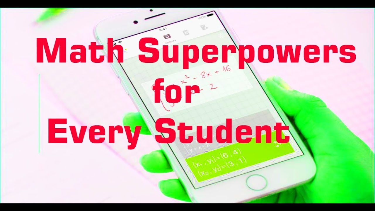 Math Superpowers for Every Student with Photomath app - YouTube