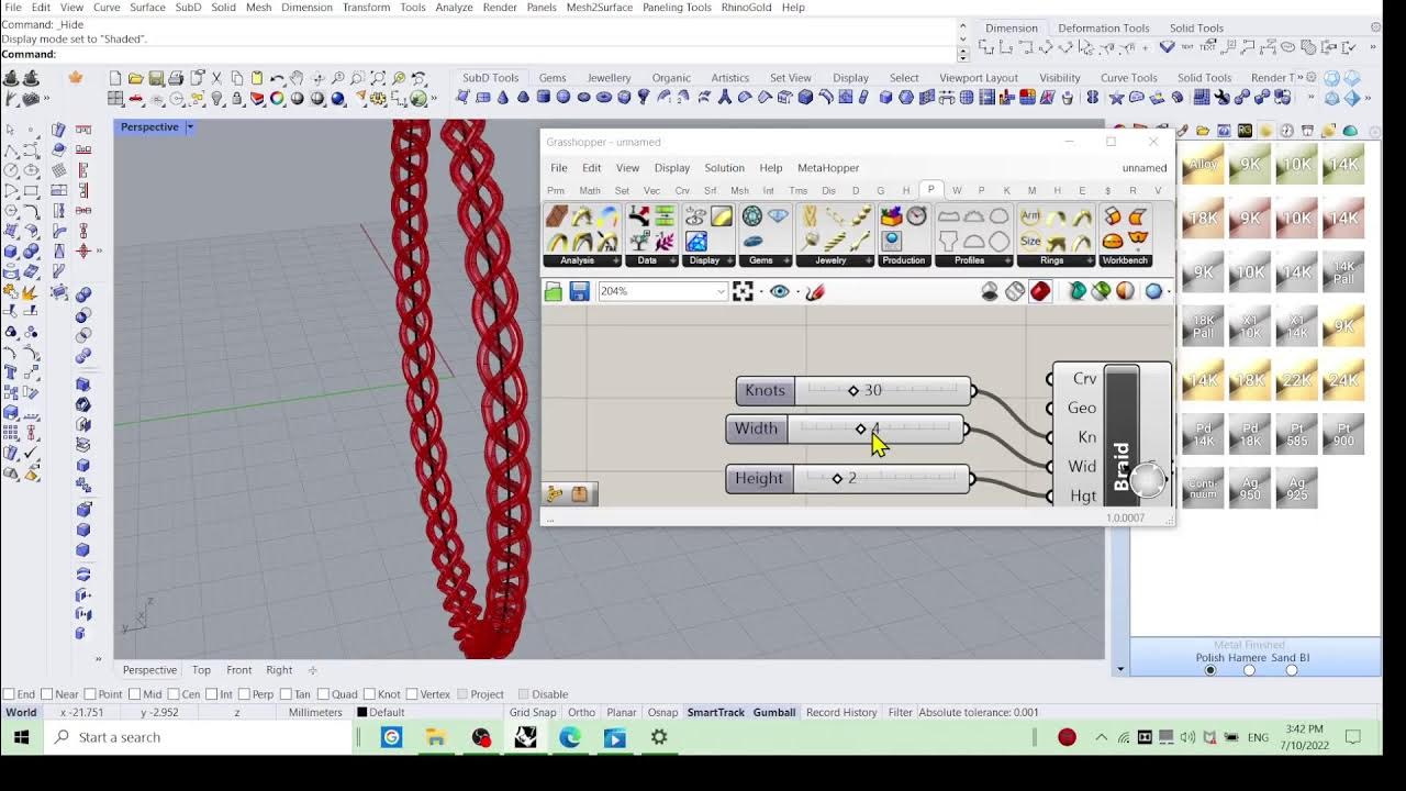 Grasshopper braid command | rhino tutorial | rhino tips and tricks ...