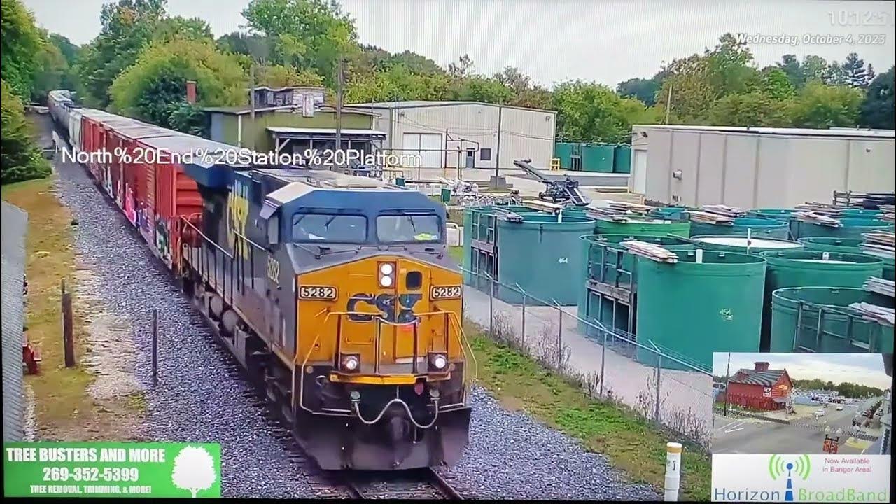 10/04/23: TWO MILE M327 Train with CSX #5282 w/mid CSX #7273 DPU- Credits: HorizonBroadband ...