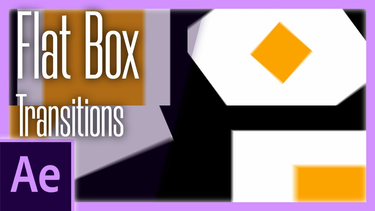 Smooth Flat Box Transitions | After Effects - YouTube