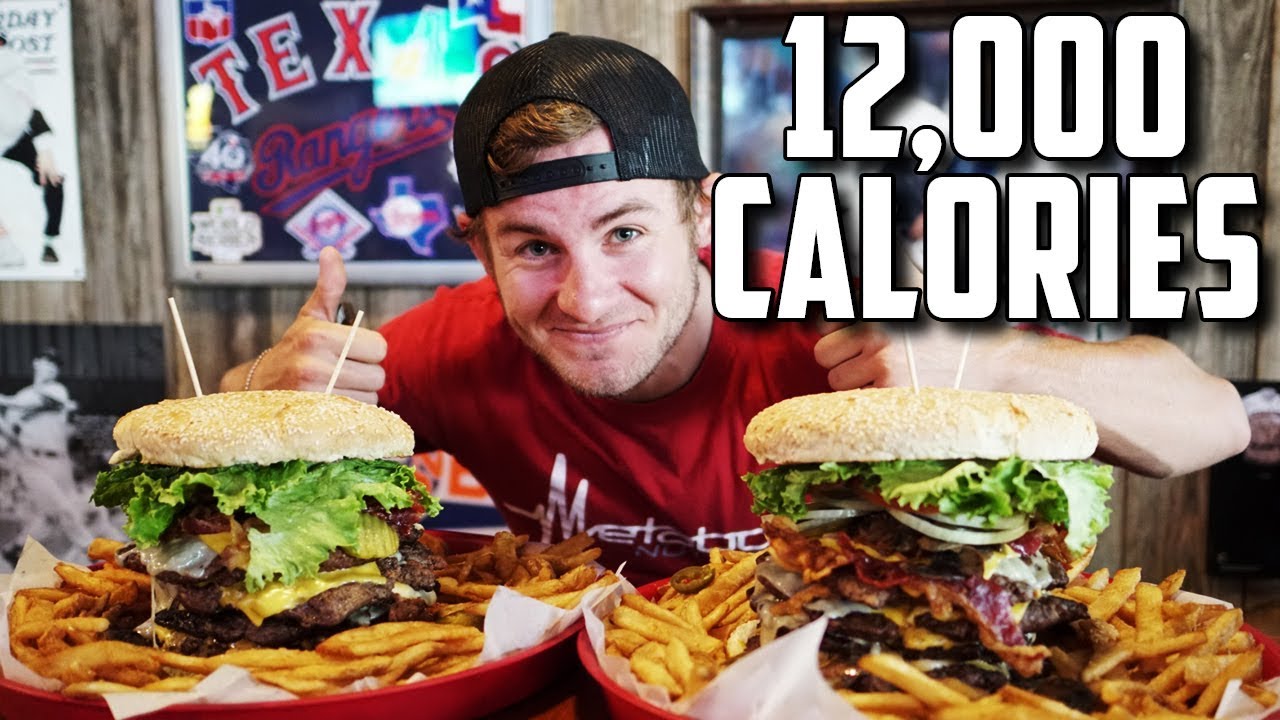 THE BEAST BURGER CHALLENGE | 12,000+ CALORIES - YouTube