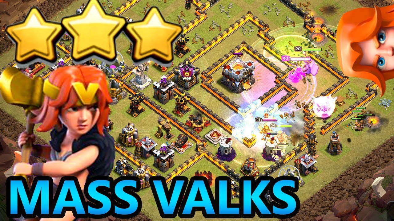VALKYRIES ATTACK | CLASH OF CLANS TH11 ATTACK STRATEGY - YouTube