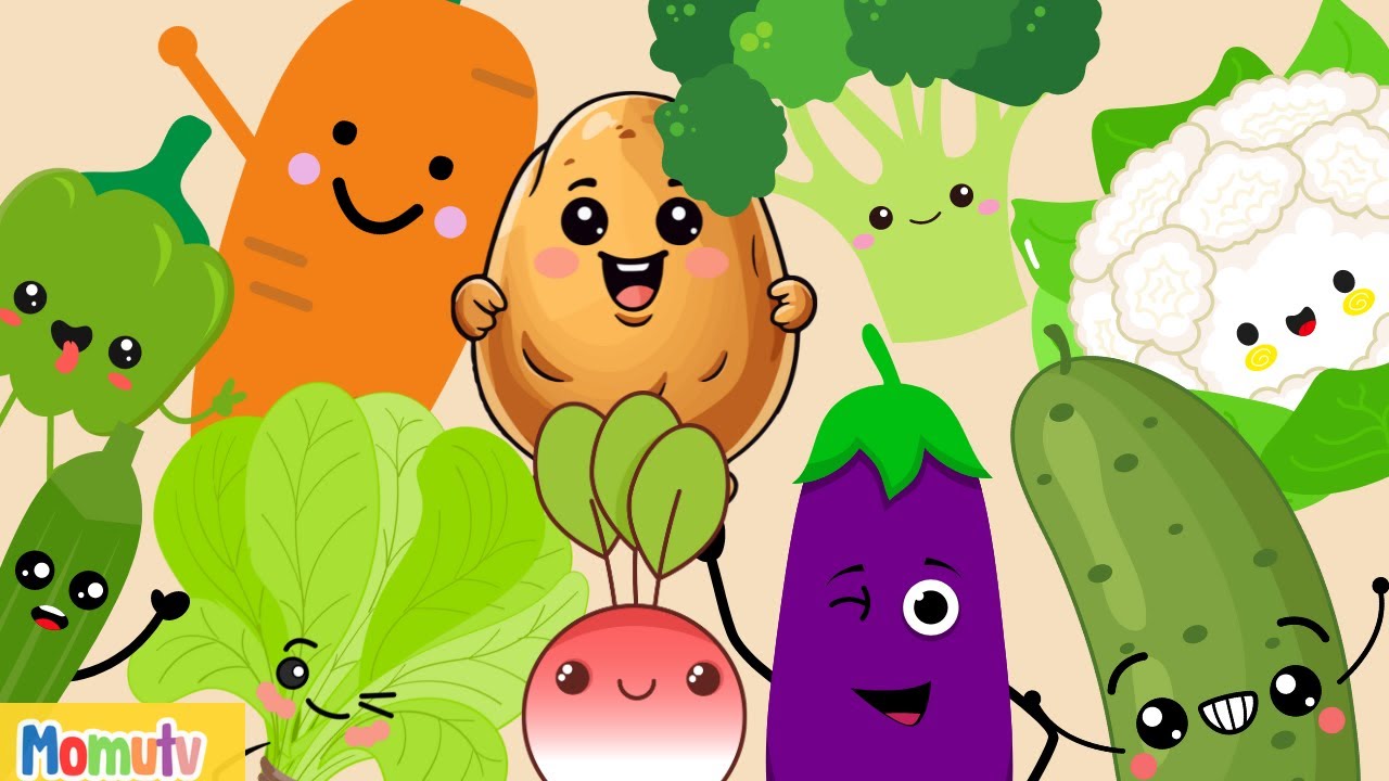 Ten Little Vegetables Song | Kids Songs |Nursery Rhymes| Learning Songs ...