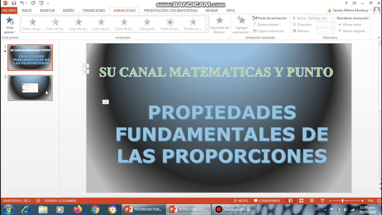PROPIEDADES FUNDAMENTALES DE LAS PROPORCIONES - YouTube