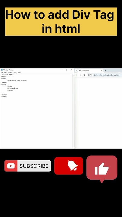 How to add div tag in html🚀🚀🚀 o #freefire #free #htmltags #firebox #bluefire #firesticks # ...
