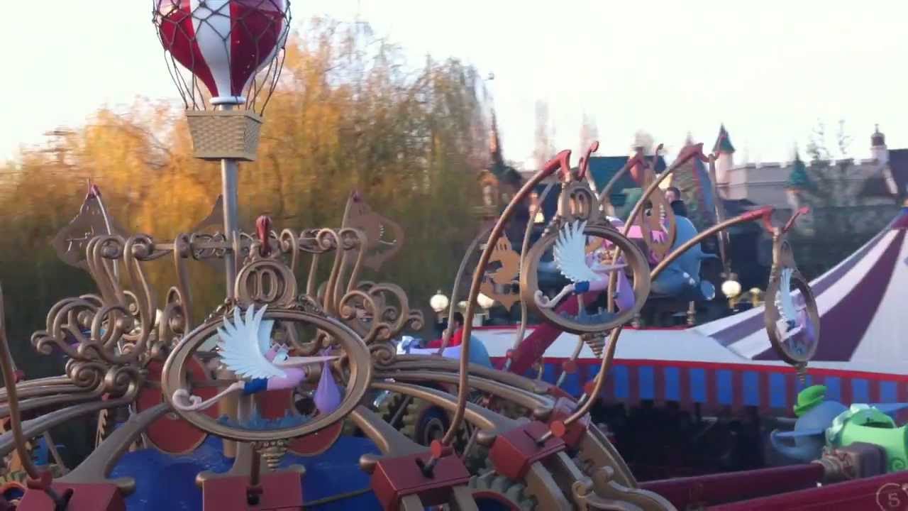 Dumbo The Flying Elephant On Ride POV - Disneyland Paris - YouTube
