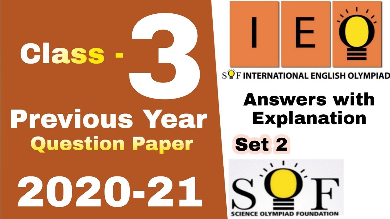 IEO Class 3 Question Paper 2020 21 International English Olympiad YouTube IEO Class 3 Question Paper 2020 21 International English Olympiad YouTube