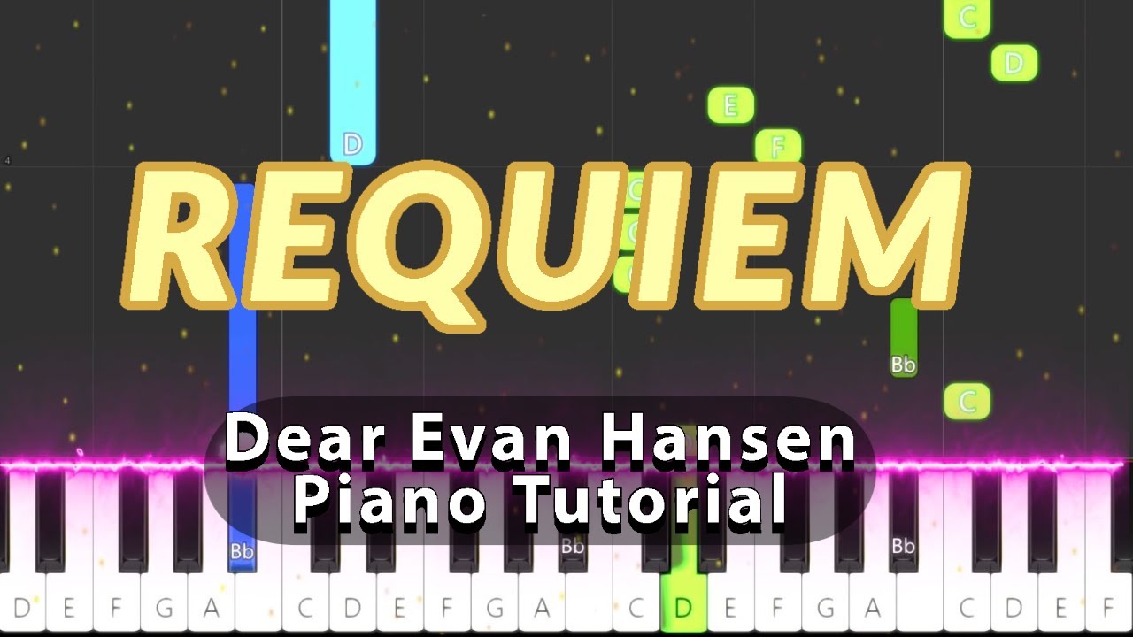 Requiem (Dear Evan Hansen) - Easy Piano Tutorial - YouTube