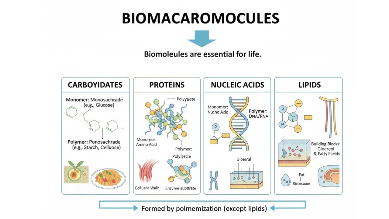BioMacromolecules (Carbohydrates, protein, Nucleic Acid and Lapid ...