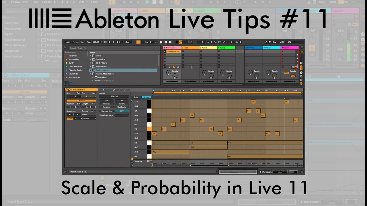 Scale and Probability in Live 11 - ABLETON LIVE TIP #11 - YouTube