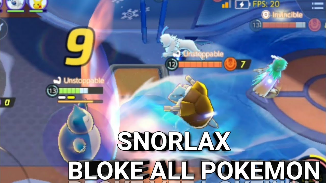 SNORLAX BLOCK ALL POKEMON POKEMON UNITE EPISODE - YouTube