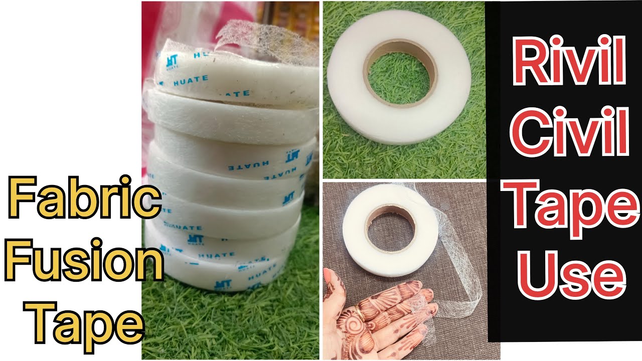 How to use Rivil Civil Tape/ How to use fabric fusing double tape ...