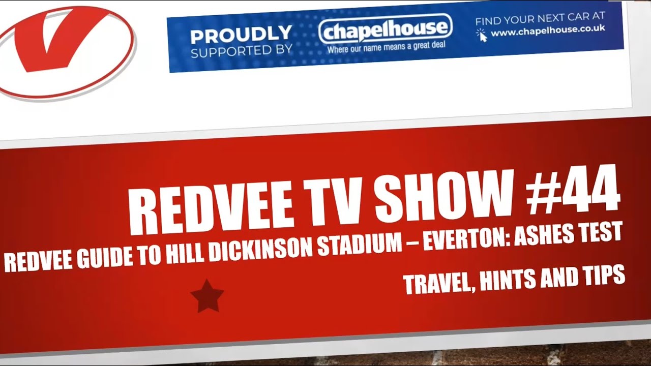 Redvee TV Guide to Hill Dickinson Stadium - Everton: Ashes Test - YouTube