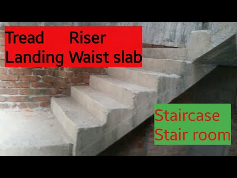 Tread | Riser | Landing | Waist Slab | Stair case | stair room - YouTube