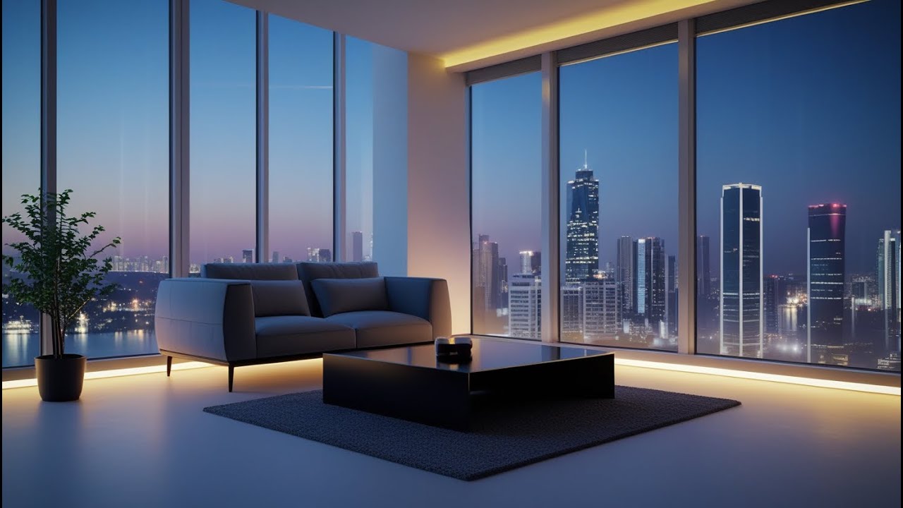 Urban Loft Chill: Night Skyline Relaxation | City Loft Relaxation Music ...