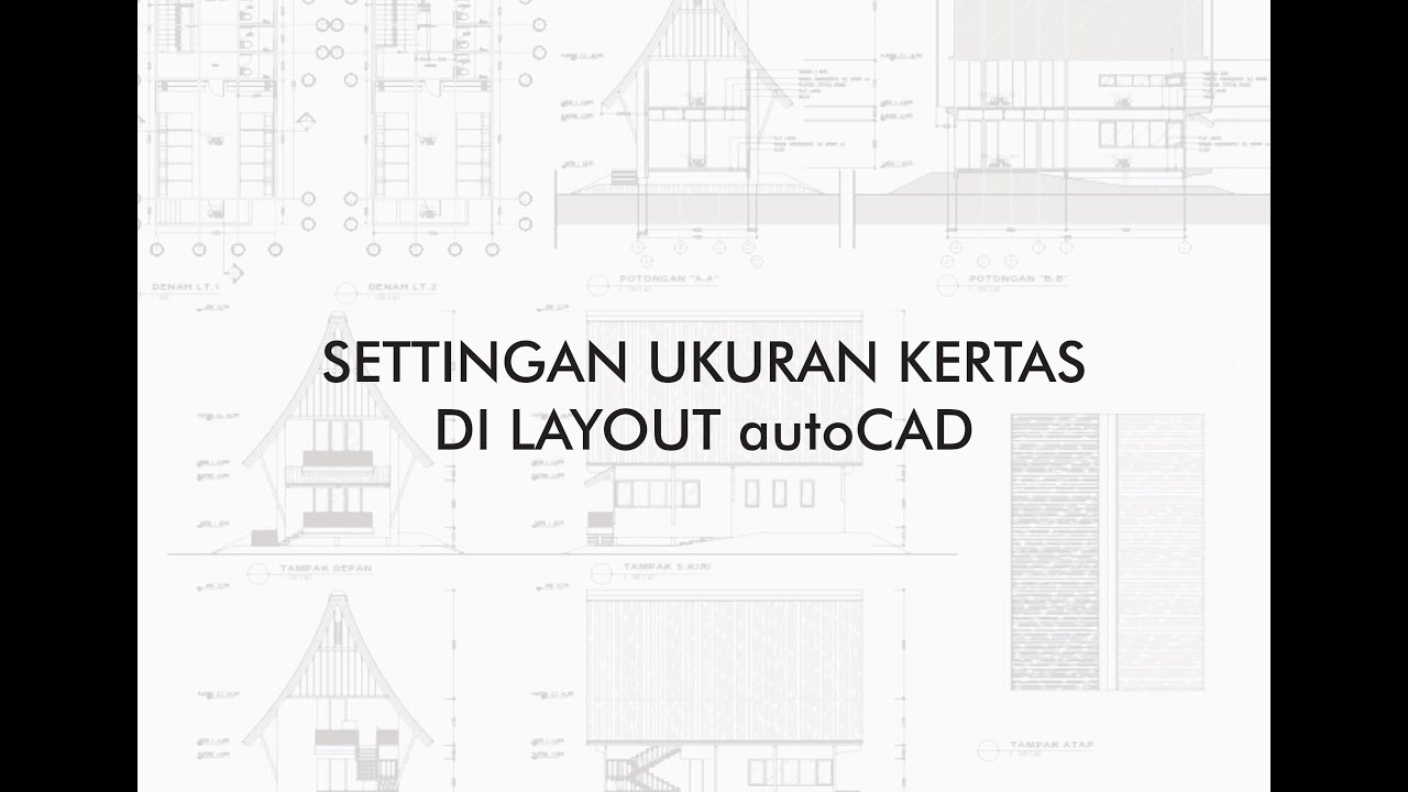 pengaturan ukuran kertas di layout AutoCAD #dirumahaja - YouTube