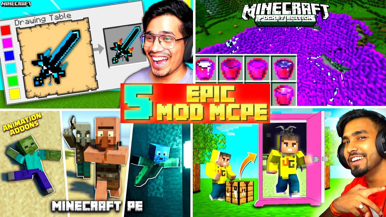 Top 5 epic addons for Minecraft pe 1.20 | MCPE addons pe | 😇 1.19/1.20 ...