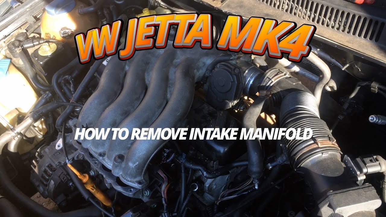 VW JETTA/BORA 2.0 ( MK4 ) - HOW TO REMOVE INTAKE MANIFOLD - YouTube