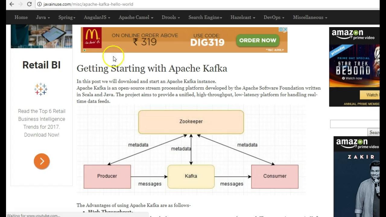Spring Boot + Apache Kafka Hello World Example - YouTube
