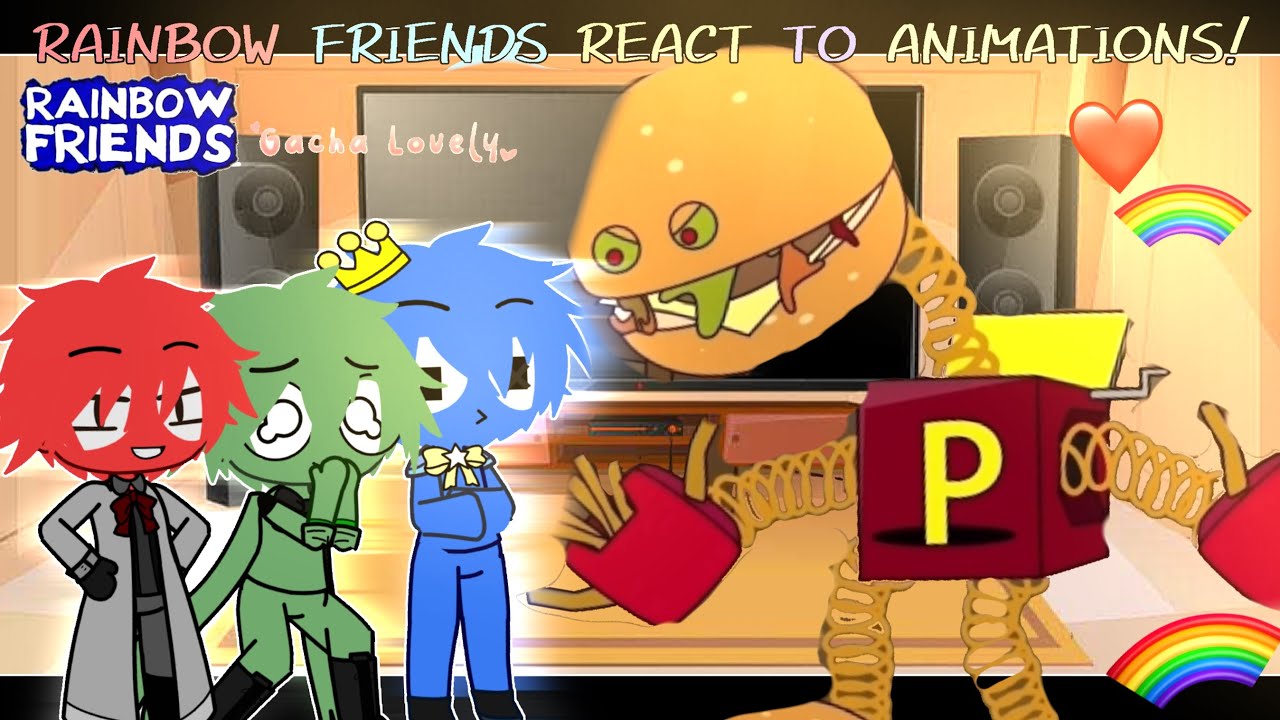 💗 RAINBOW FRIENDS REACTS to Animations! ️ [My Au] 🍄🎄part 78 - YouTube