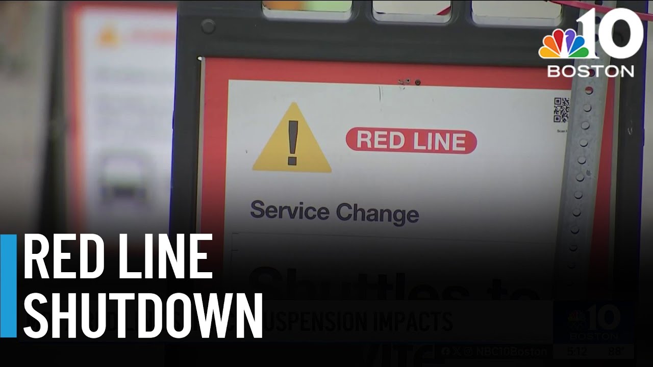 MBTA Red Line Braintree branch to shut down for 24 days - YouTube