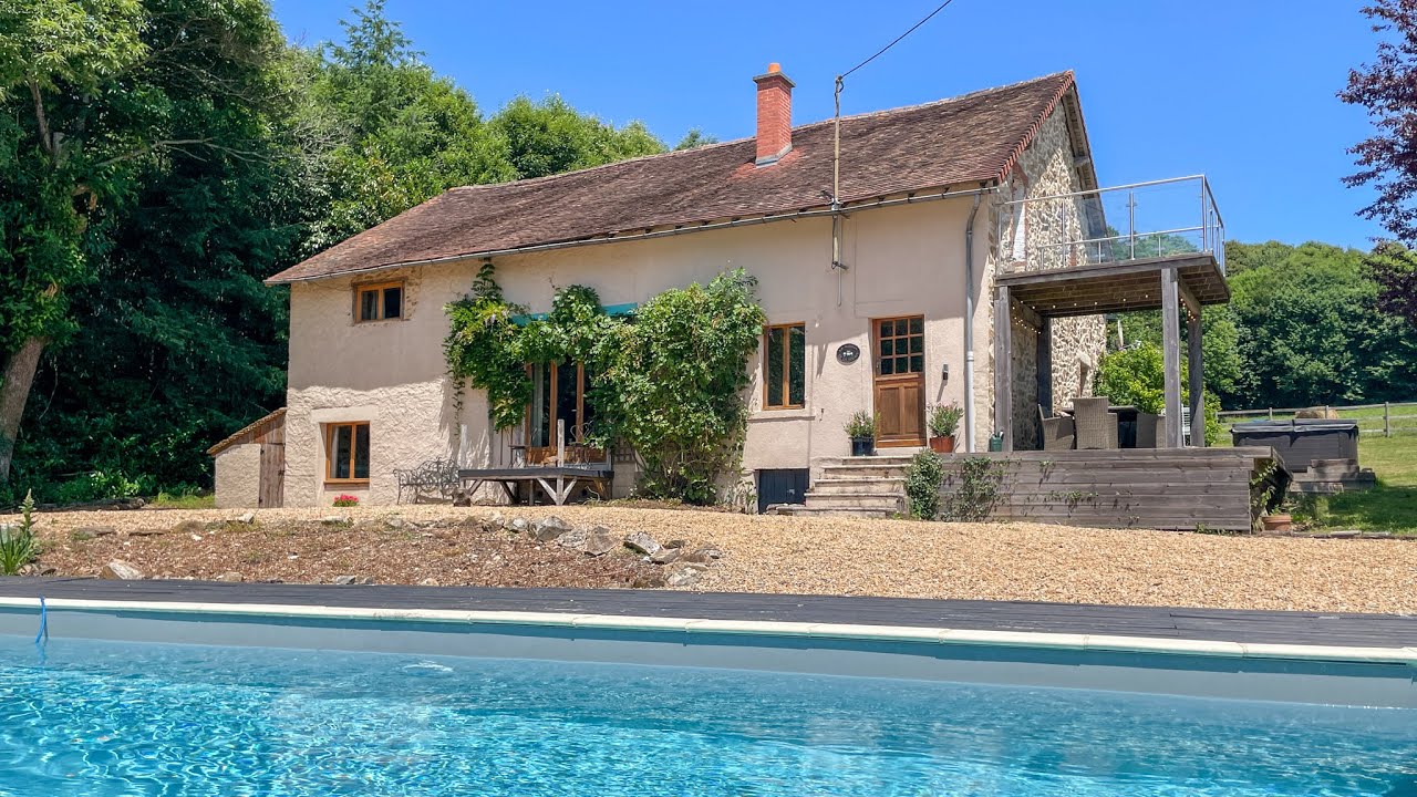 Gorgeous 4-bedroom house/gite with heated swimming pool on 1.5ha of ...