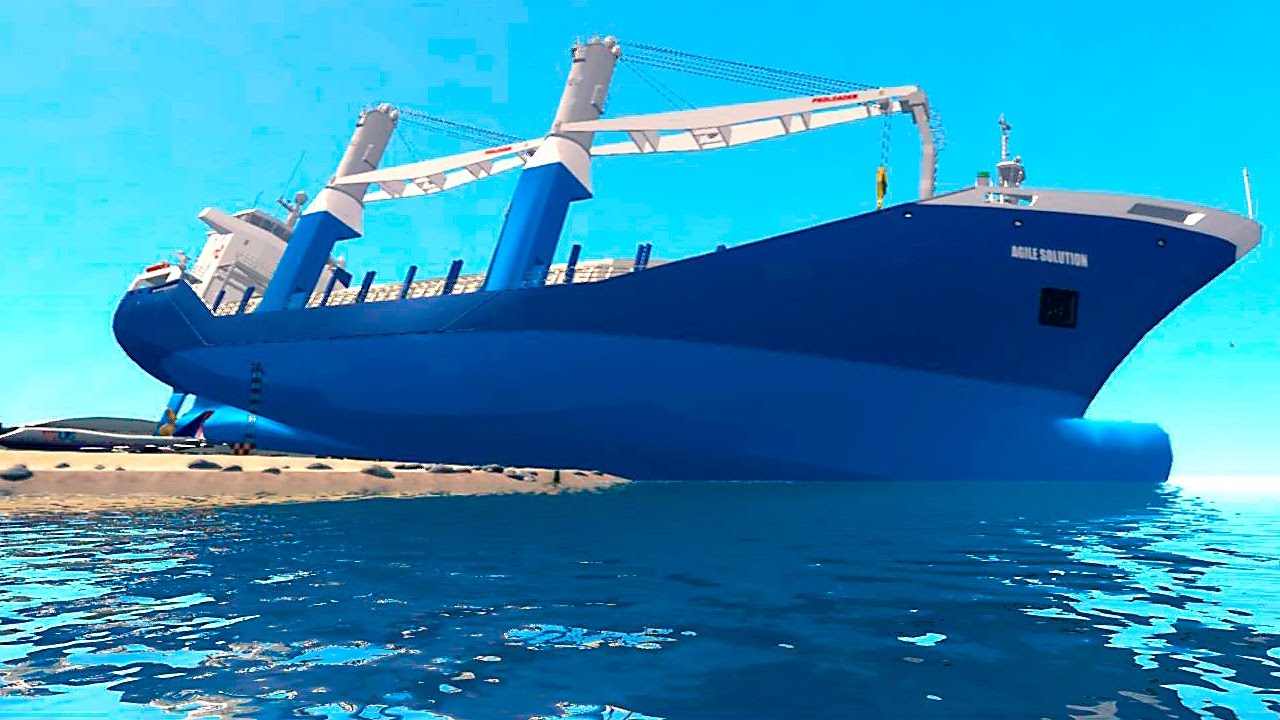 GTA IV Mods - Cargo Vessel Big Ship - YouTube