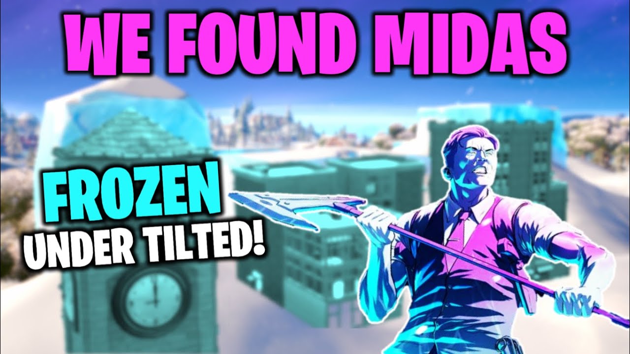 MIDAS returns to Fortnite Chapter 3: Frozen under TILTED TOWERS ...